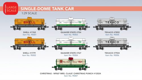 New 1/29 Scale Single Dome Tank Cars From Bachmann - Large Scale Trains