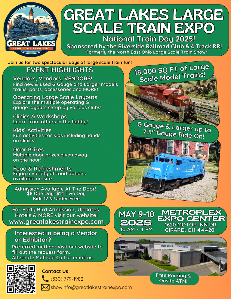 2025 Great Lakes Large Scale Train Expo (Formerly the North East Ohio ...